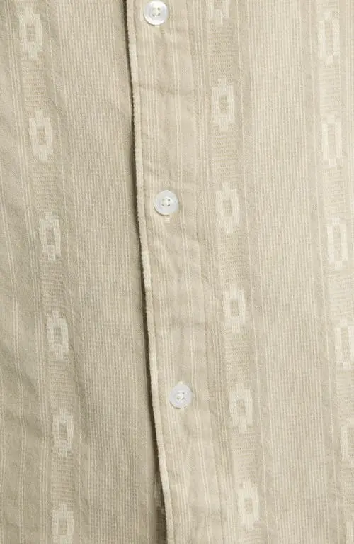 DARK SEAS Breezy Patterned Cotton Camp Shirt