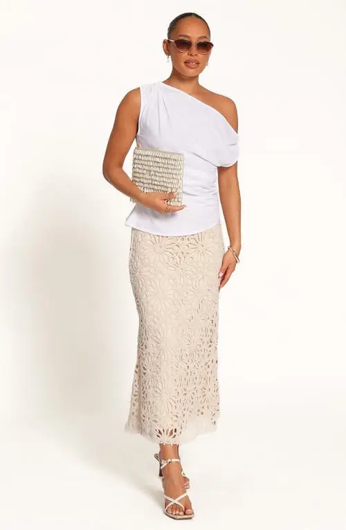 PETAL & PUP Vesela Crochet Maxi Skirt