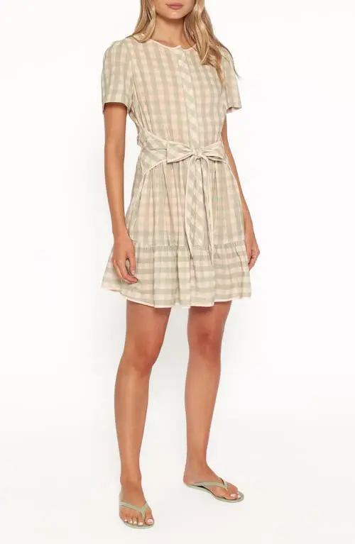 PETAL & PUP Lorry Tie Front Minidress