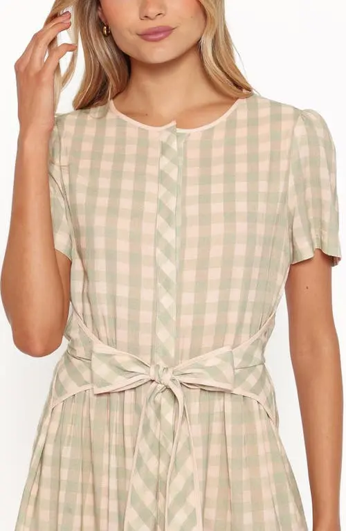 PETAL & PUP Lorry Tie Front Minidress