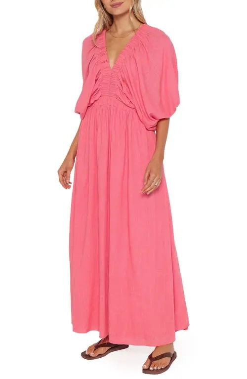 PETAL & PUP Gianna Puff Sleeve Maxi Dress
