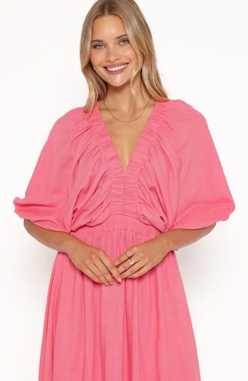 PETAL & PUP Gianna Puff Sleeve Maxi Dress