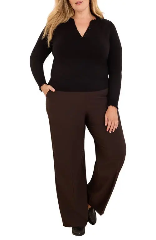 NIC+ZOE Lenox High Waist Wide Leg Pants