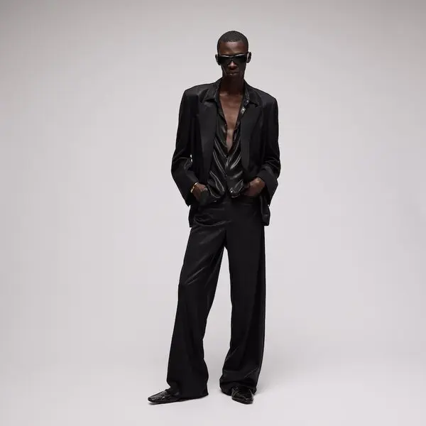Gucci Double-breasted Wool Jacket With Chintzed Finish