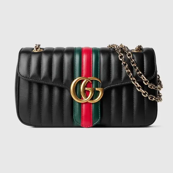 Gucci Gg Marmont Medium Shoulder Bag In Leather