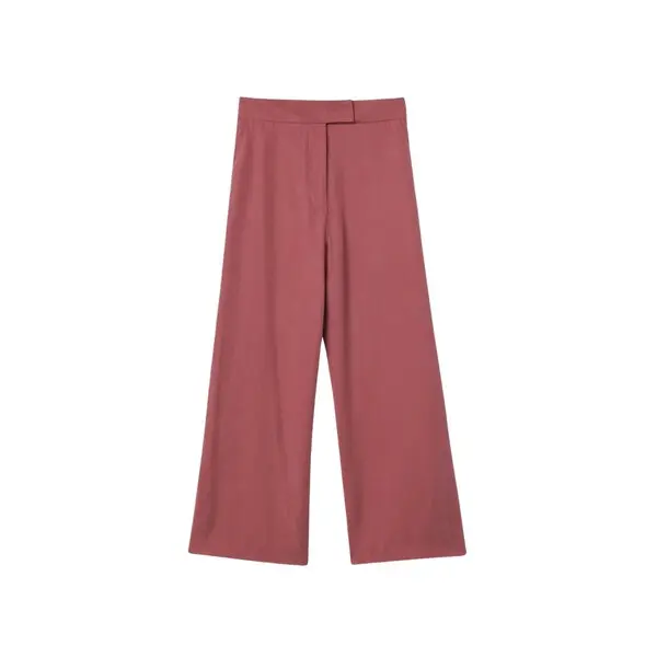 DĀL THE LABEL Cropped Wide-leg Trousers
