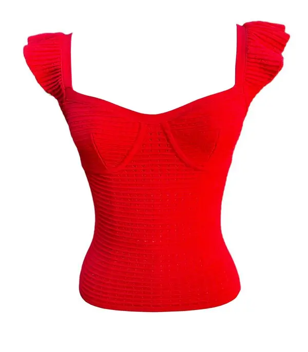 DIANA MOYA ATELIER Donna Corset Top In High Risk