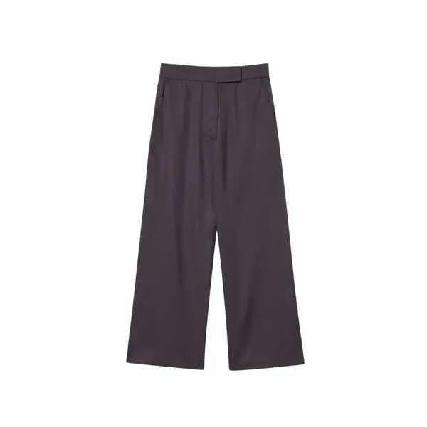 DĀL THE LABEL Relaxed Wide Leg Cropped Pants