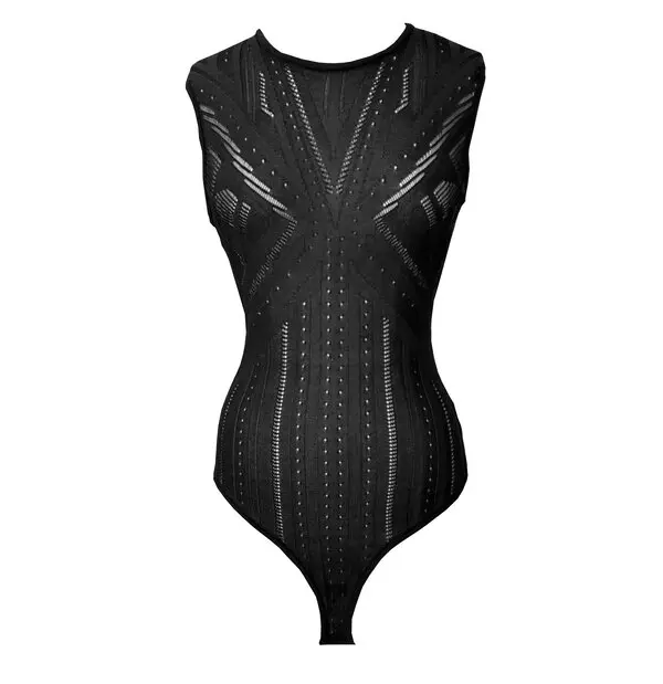 DIANA MOYA ATELIER Brandy Pointelle Bodysuit