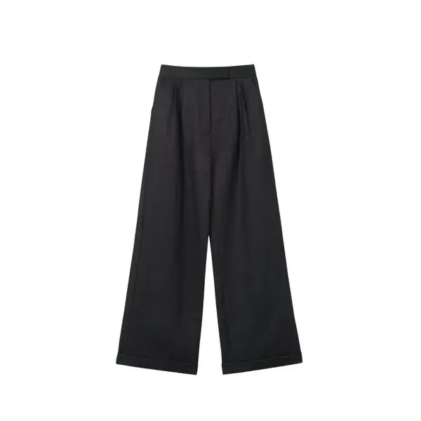 DĀL THE LABEL High-waisted Wide Leg Hemp Trousers