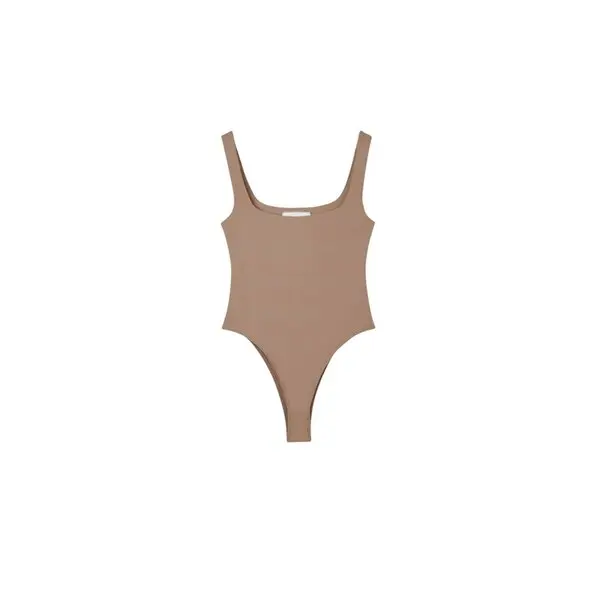 DĀL THE LABEL Essential Bodysuit Taupe