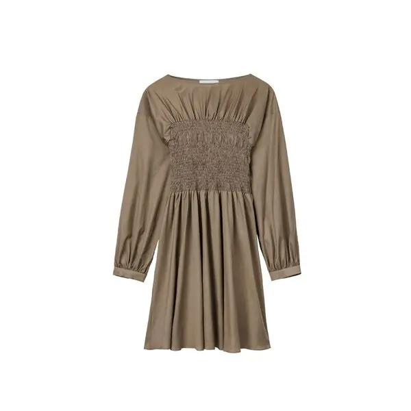 DĀL THE LABEL Smocked Puff Sleeve Mini Dress