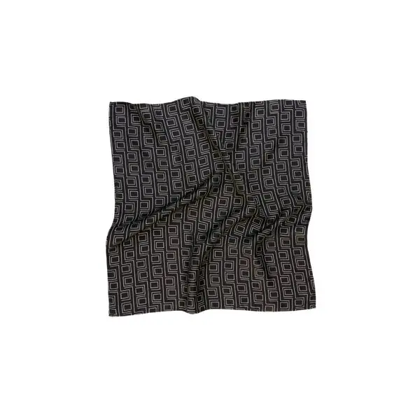 DĀL THE LABEL Monogram Silk Scarf