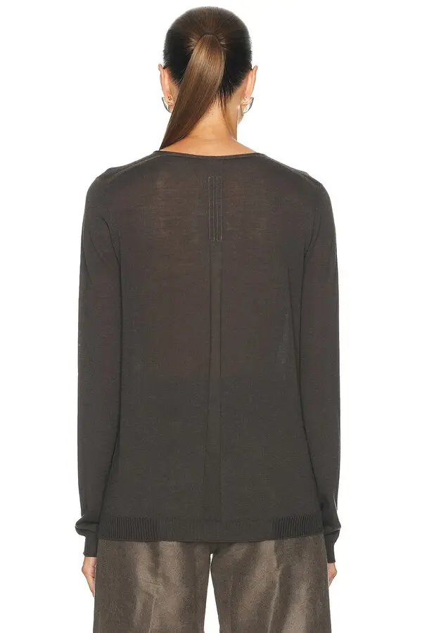 Rick Owens Extreme V-neck Sweater - Dark Dust
