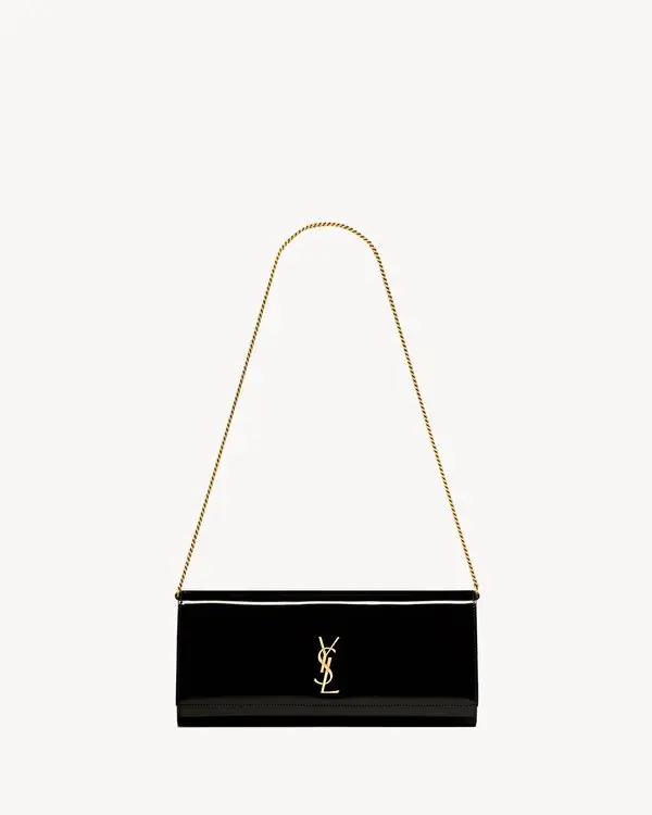 Saint Laurent Kate Clutch In Patent Leather