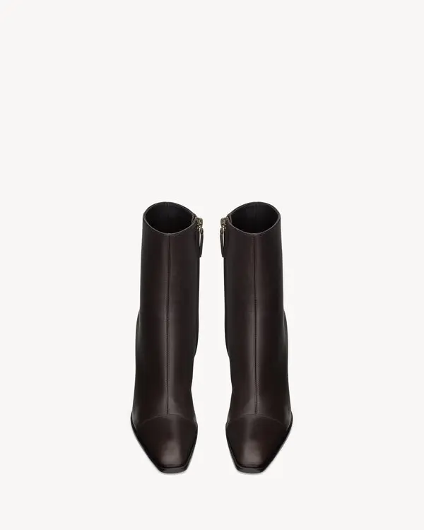Saint Laurent Venetia Ankle Boots In Smooth Leather