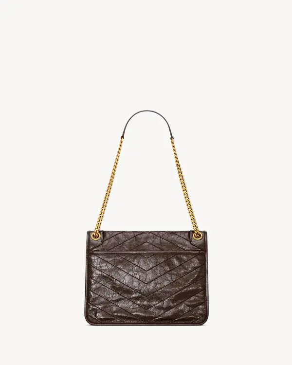 Saint Laurent Niki Medium In Vintage Leather - Arabica