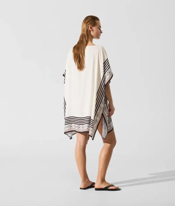 Karl Lagerfeld Scarf Print Beach Tunic