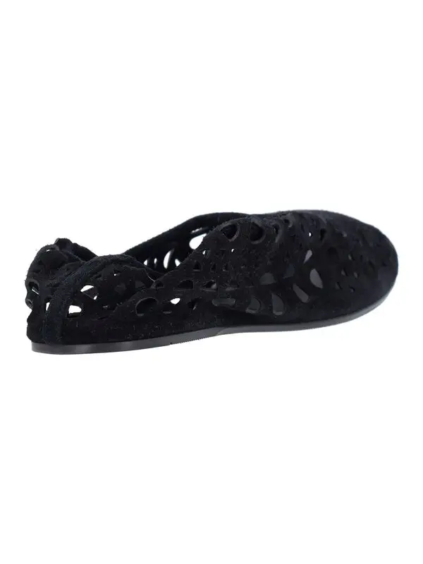 Alaïa Vienne Flat Shoes - Black