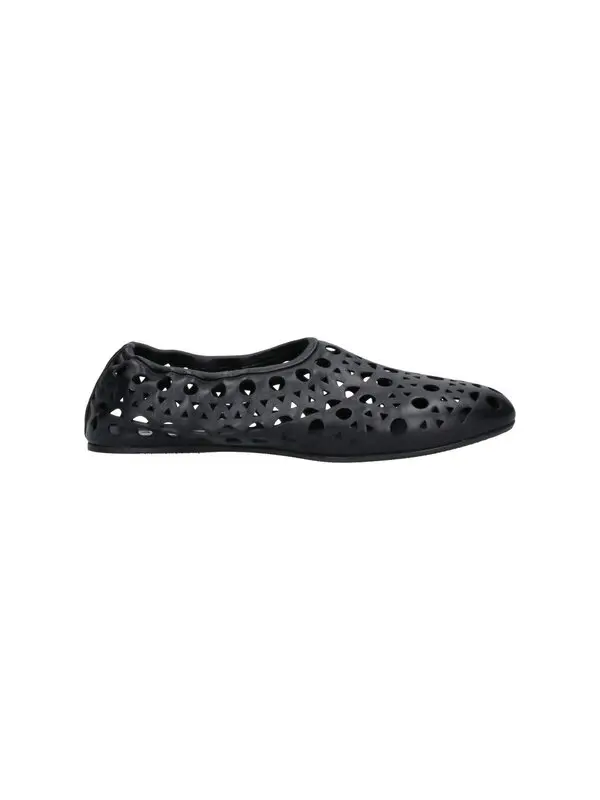Alaïa Vienne Flat Shoes - Black