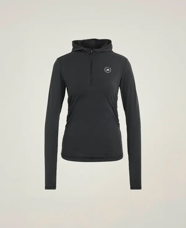 Stella McCartney X Adidas Studio Ruched Long Sleeve Top - Black