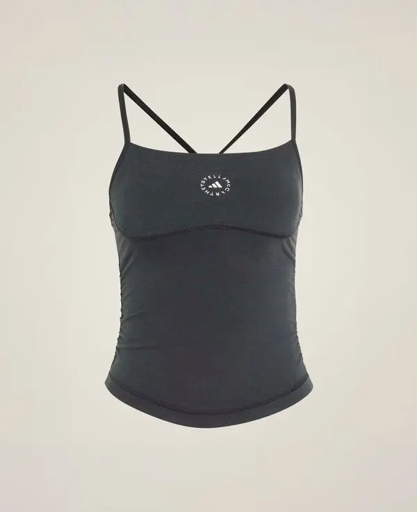 Stella McCartney Studio Spaghetti Strap Crop Top - Black