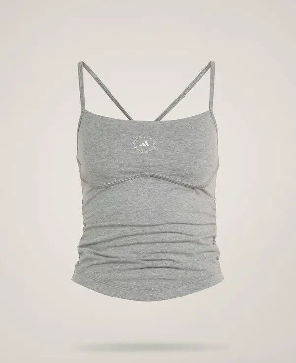 Stella McCartney Studio Spaghetti Strap Crop Top - Grey