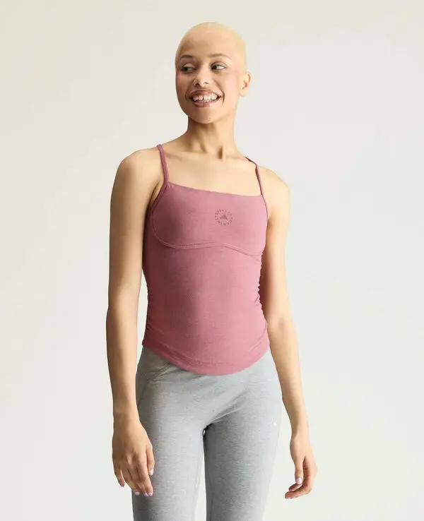 Stella McCartney Studio Spaghetti Strap Crop Top - Purple