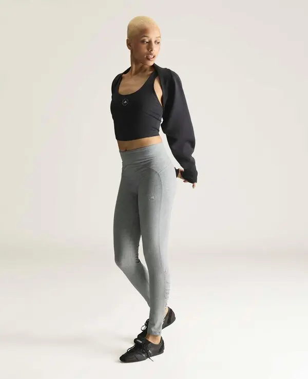 Stella McCartney Adidas Studio Cotton Leggings - Grey