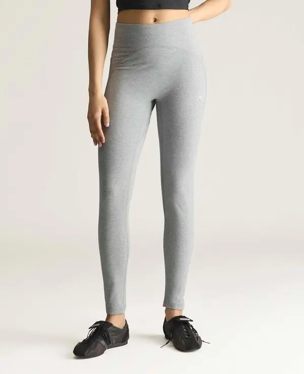 Stella McCartney Adidas Studio Cotton Leggings - Grey