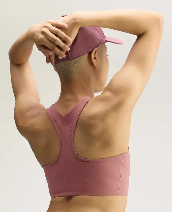 Stella McCartney Adidas Power Impact Medium-support Training Bra - Maroon
