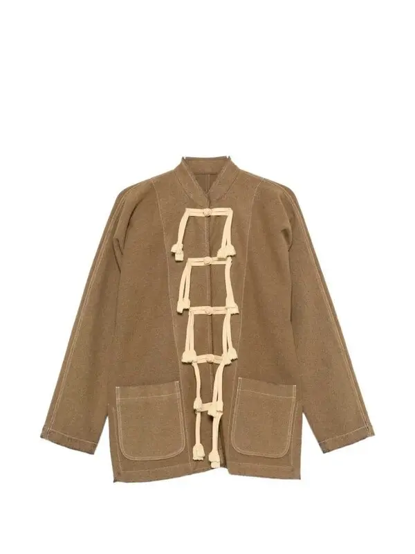 UMA WANG Jacket With Tassel Details - Brown