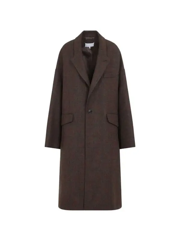 MAISON MARGIELA Oversized Wool Wrap Coat