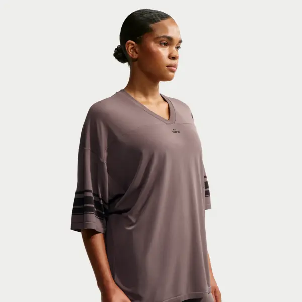 Nike Skims Stretch Knit Oversized V-neck Top