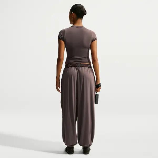 Nike Stretch Knit Flowy Pants With Cuffed Ankles