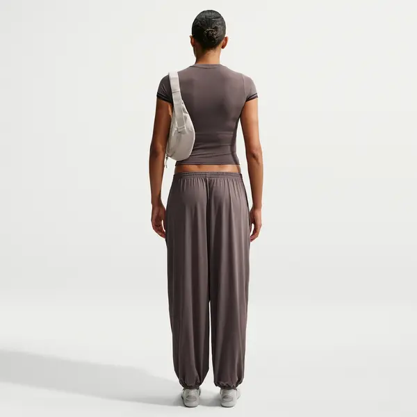 Nike Skims Stretch Knit Cropped Crew-neck Top