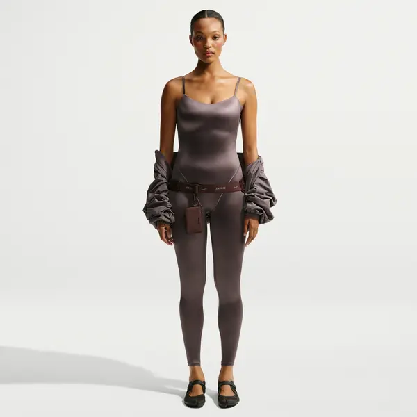 Nike Skims Satin Shine Cami Bodysuit - Brown
