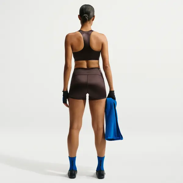 Nike Skims Satin Shine Front-zip Bra