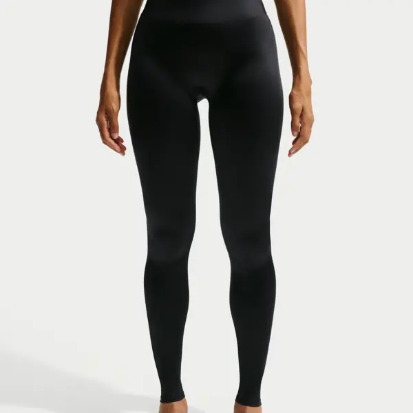 Nike Skims Satin Shine High-waisted Bonded 29" Leggings - Black