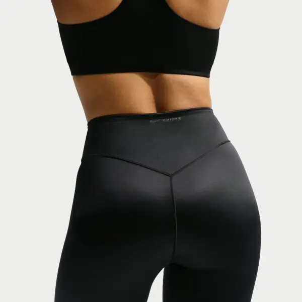Nike Skims Satin Shine High-waisted Bonded 29" Leggings - Black