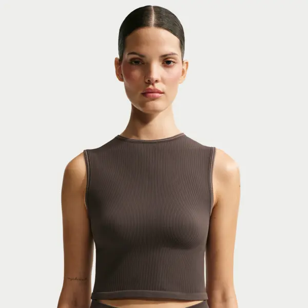 Nike Skims Ribbed Seamless Muscle Tank Top - Brown