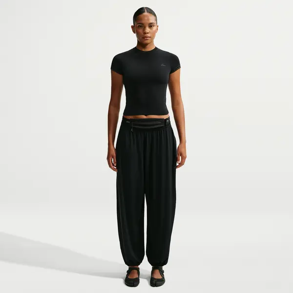 Nike Skims Stretch Knit Cropped Crew-neck Top