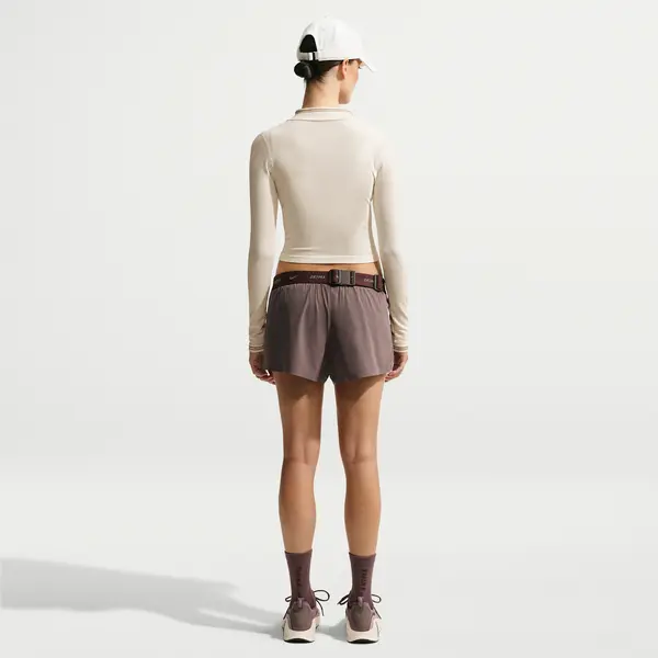 Nike Skims Ribbed Seamless Cropped Full-zip Jacket
