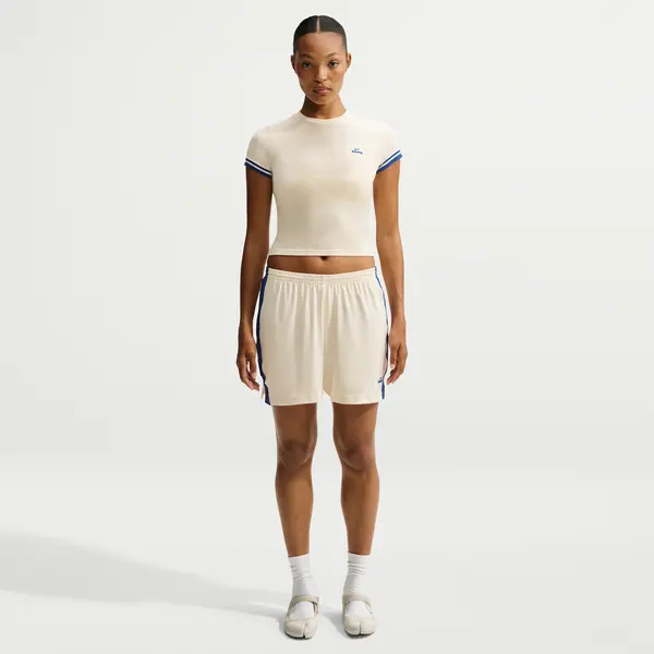 Nike Skims Stretch Knit Cropped Crew-neck Top