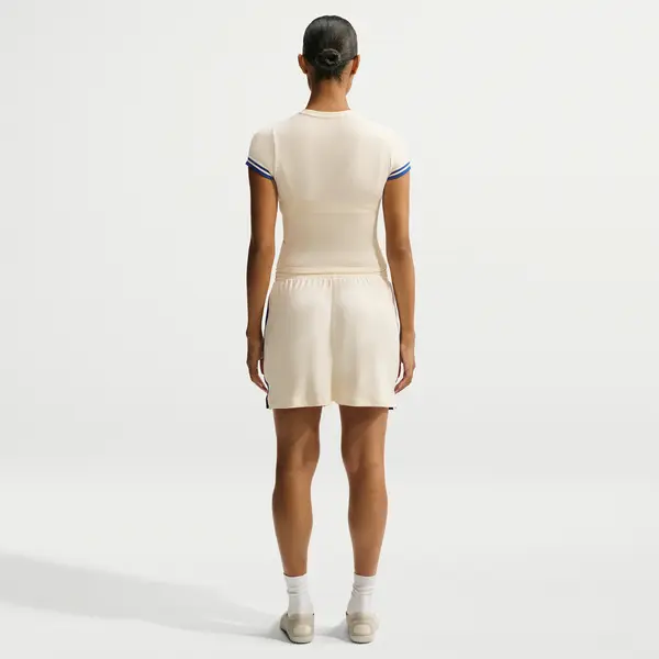 Nike Skims Stretch Knit Cropped Crew-neck Top