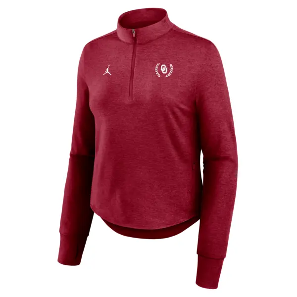Nike Oklahoma Swift Jordan Brand Dri-fit College Half-zip Top - Red