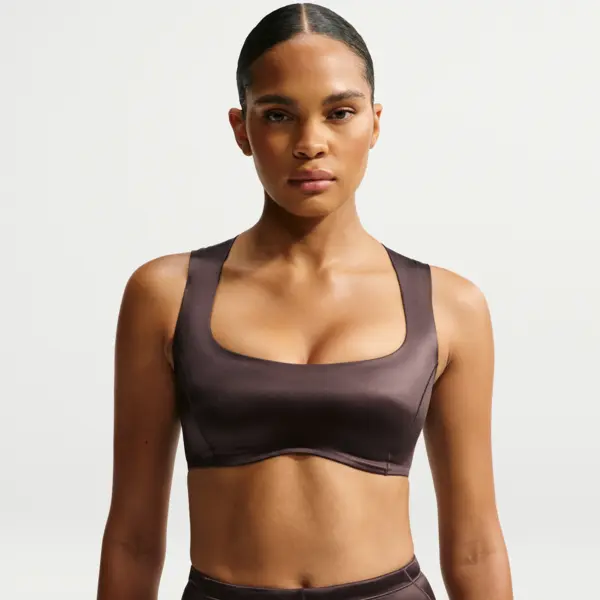 Nike Skims Satin Shine Open-scoop Bra