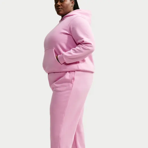 Nike Studio Fleece Medium Weight Oversized High-rise Cuffed Pants - Pink
