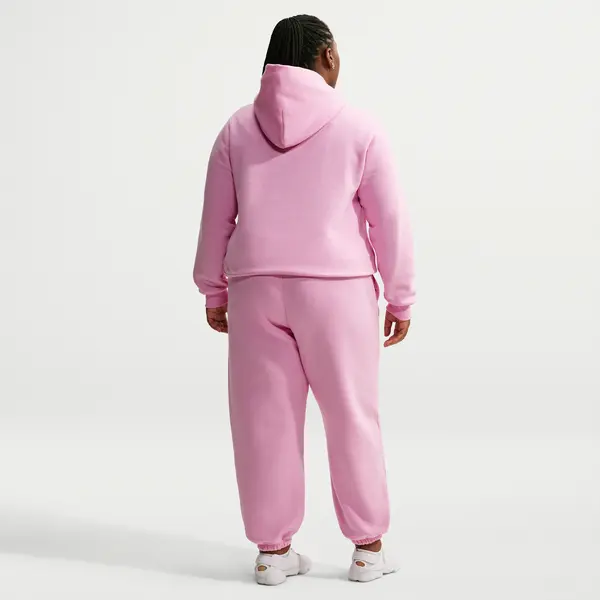 Nike Studio Fleece Medium Weight Oversized High-rise Cuffed Pants - Pink