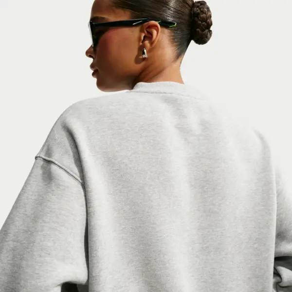 Nike Studio Fleece Medium Weight Oversized V-neck Top